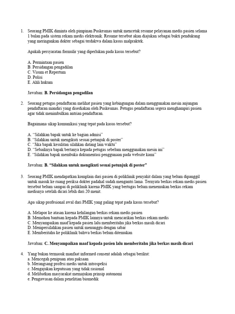 Contoh Soal Bu Natali | PDF