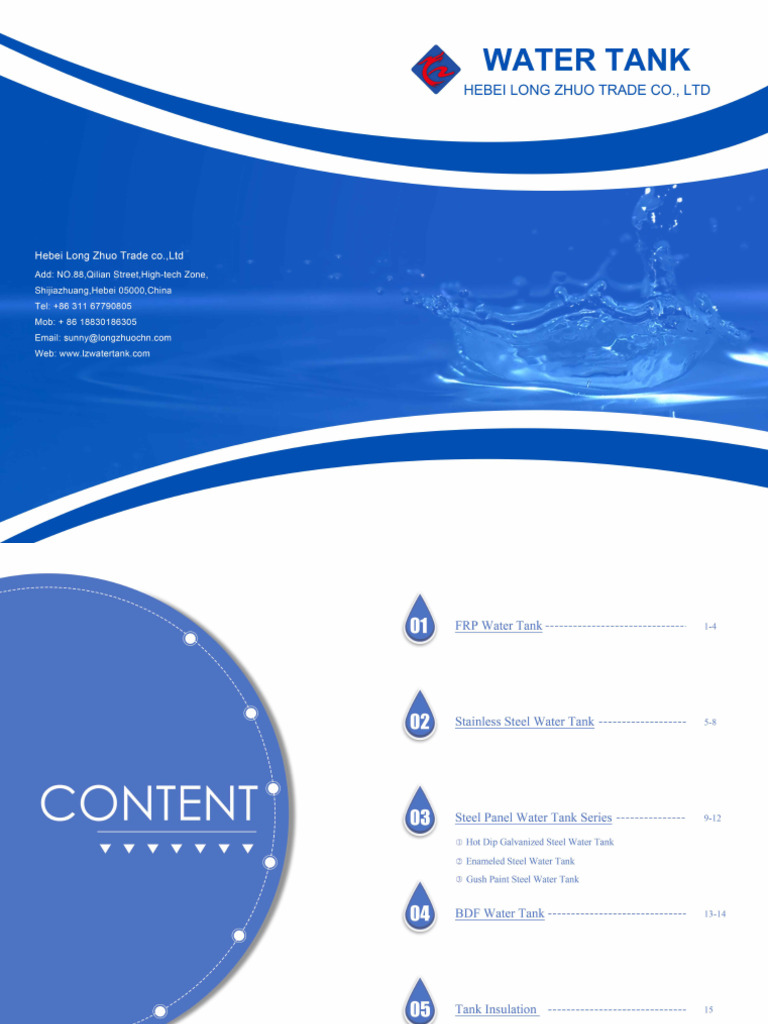 Sunny Water Tank | PDF