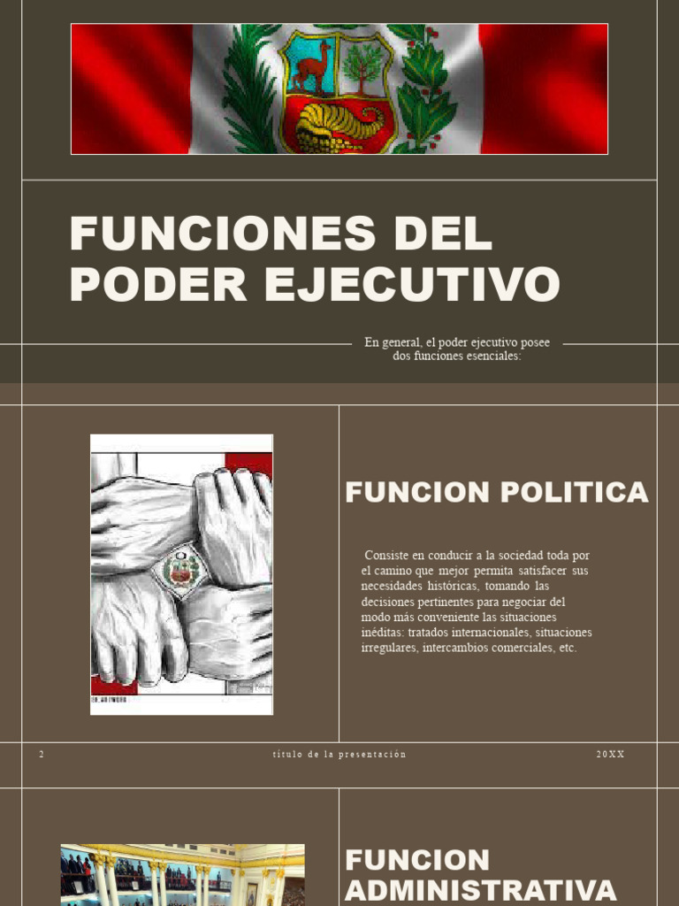 Funciones Poder Ejecutivo | PDF