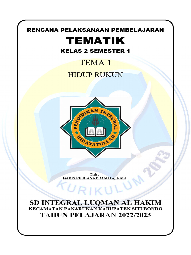 Cover RPP TH 2022-2023 | PDF