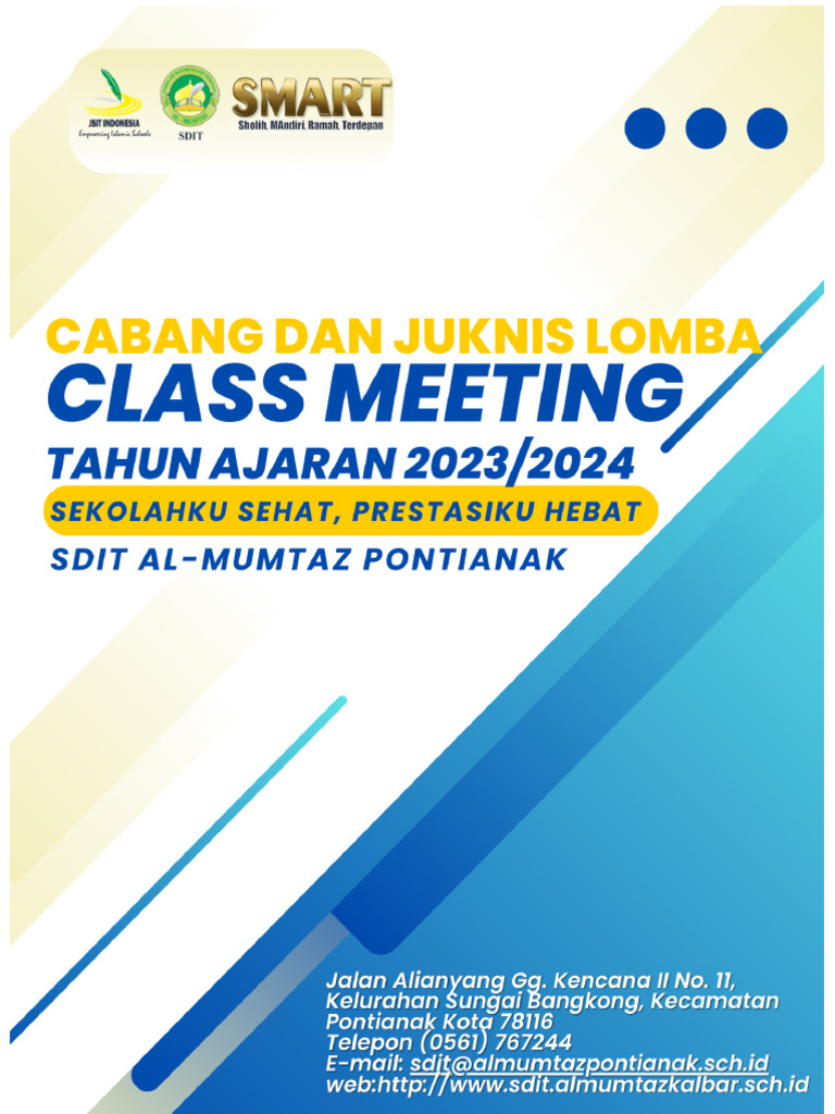 Juknis Perlombaan Class Meeting 2023-2024 | PDF