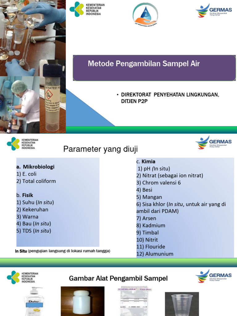 Metode Sampling Air untuk Pengujian Kualitas | PDF