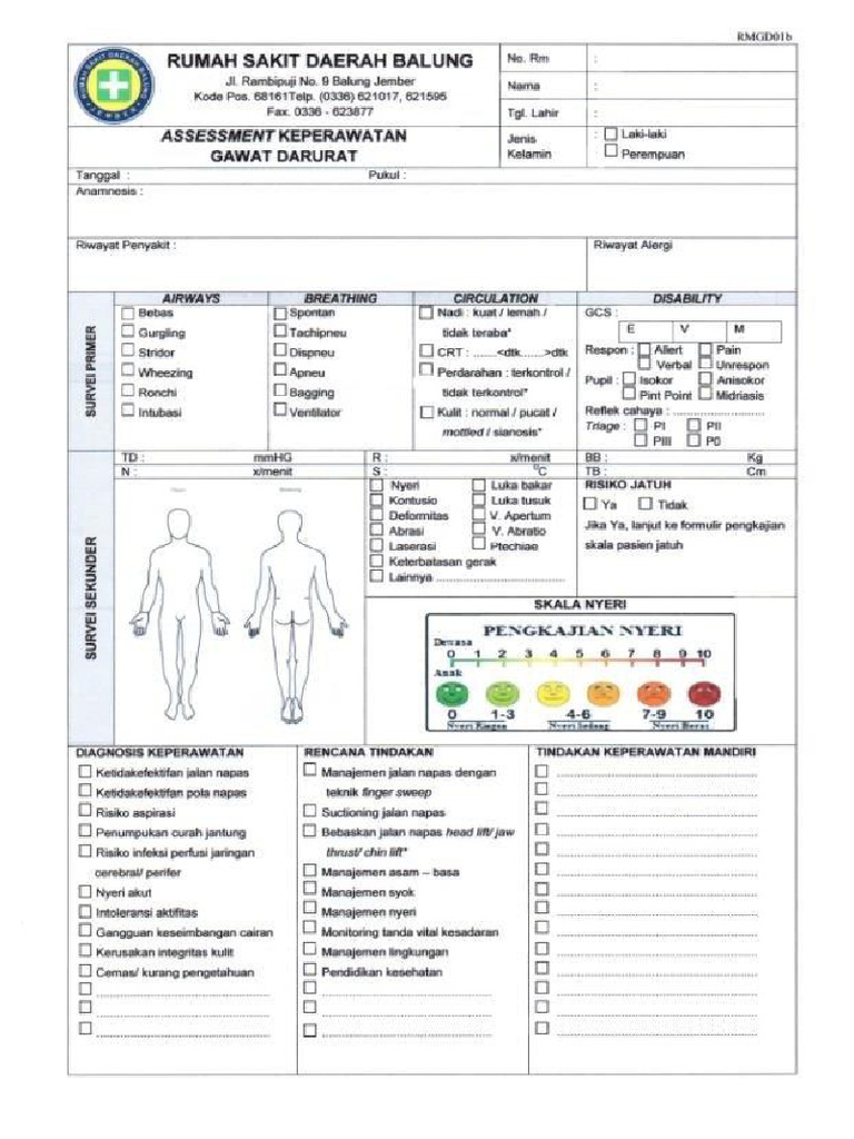 Design of Emergency Nursing Assessment Form Part 1.jpg | PDF