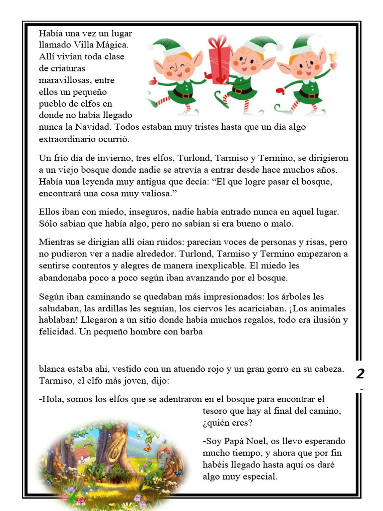 Cuento 5 - Descubriendo La Navidad | PDF | Duendes | Papá Noel