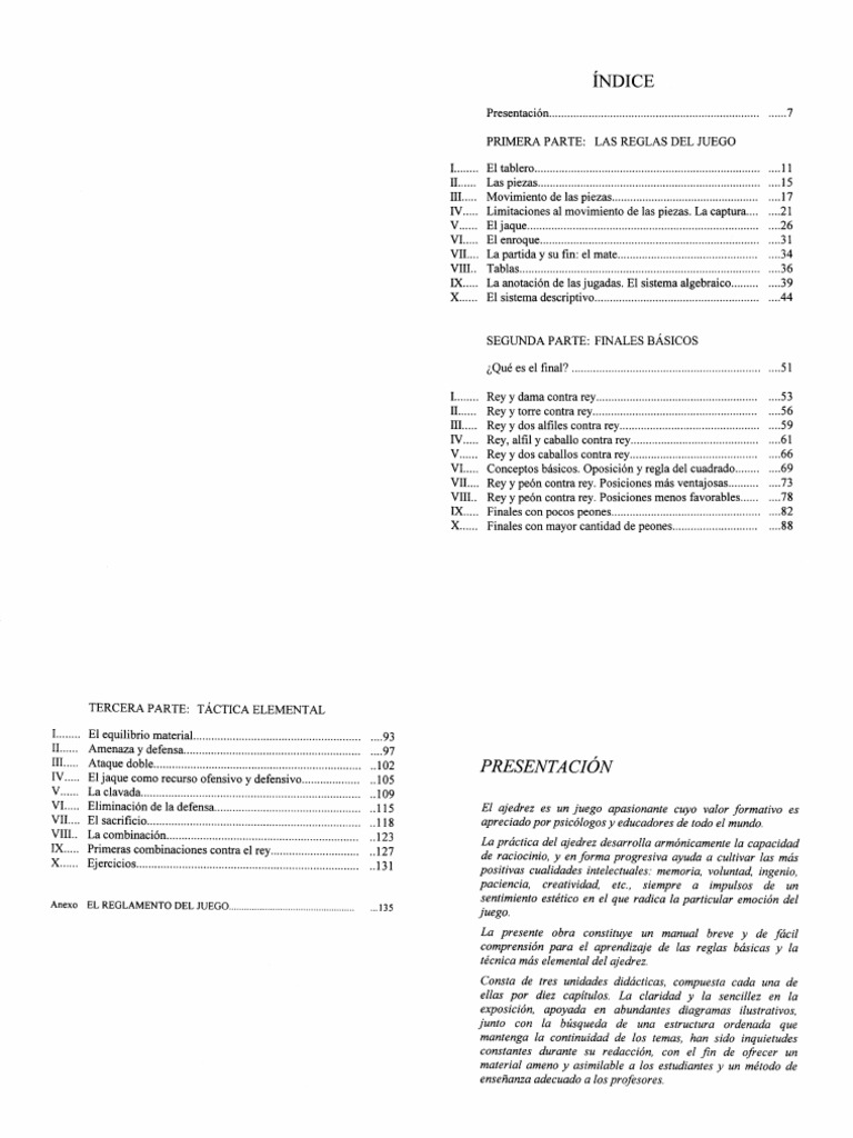 Ajedrez Curso de Ajedrez | PDF