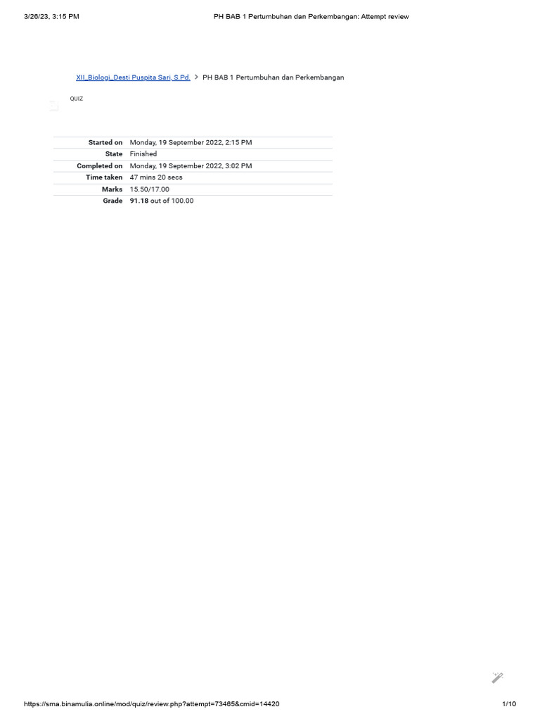 PH BAB 1 Pertumbuhan Dan Perkembangan - Attempt Review | PDF | Kesehatan Holistik