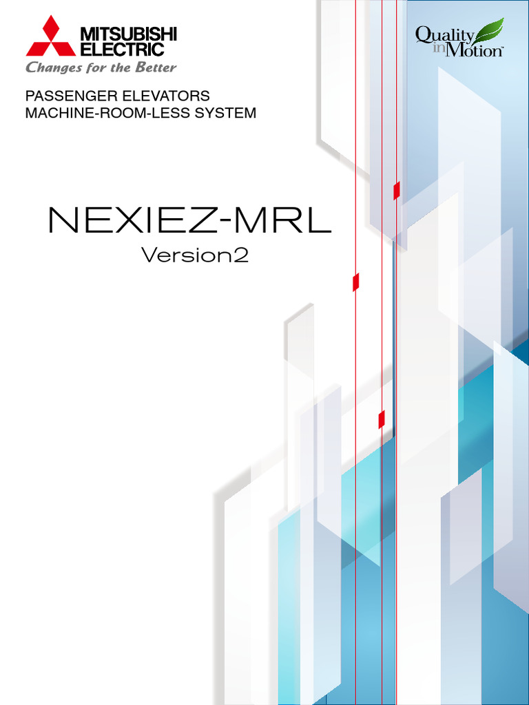 NEXIEZ-MRL Version2 Product - Guide | PDF | Elevator | Electric Motor
