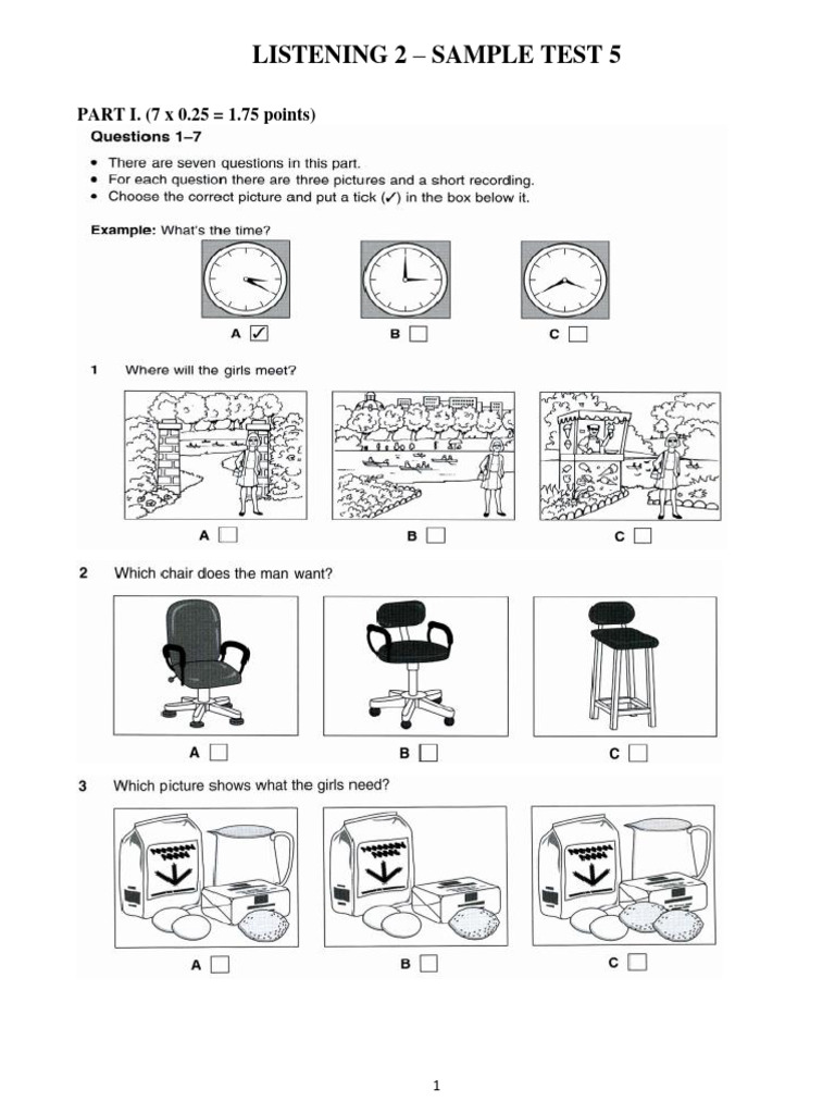 Listening 2 - Sample Test 5 | PDF