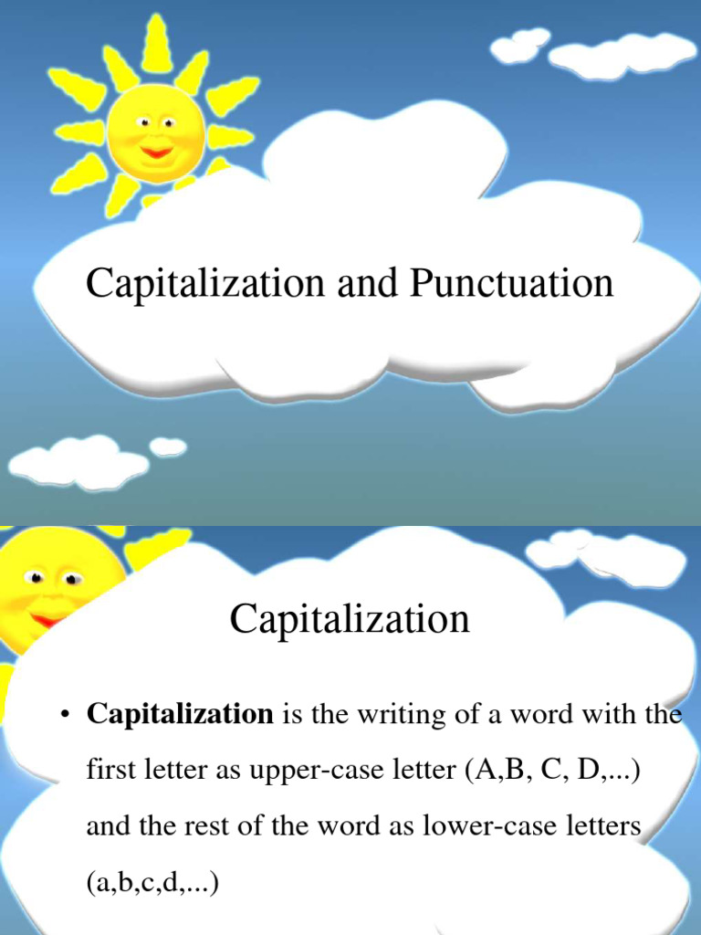 Meeting 5-Punctuation and Capitalization | PDF | Punctuation | Comma