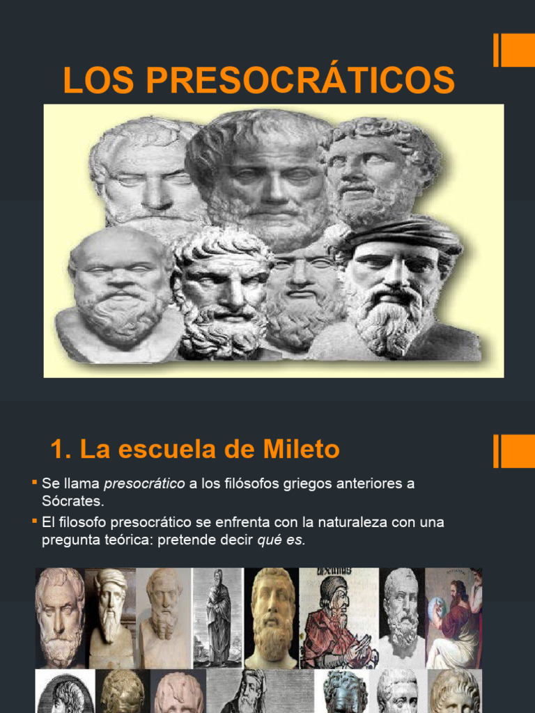 Los Presocráticos Expo | PDF | Metafísica | Filosofía griega antigua