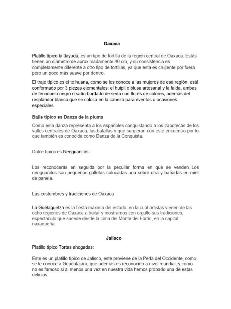 Platillos Tipicos | PDF | Chiapas | México