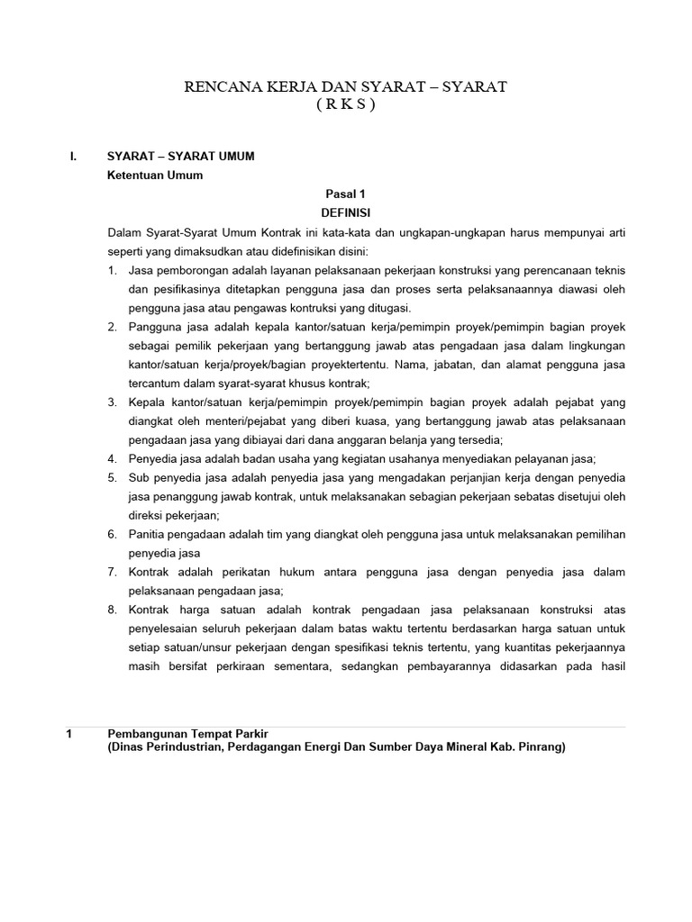 Syarat Umum Kontrak Konstruksi | PDF
