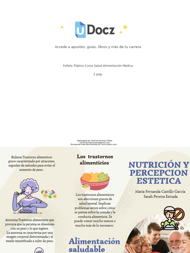 Folleto Triptico Cur 516347 Downloadable 4621130 | PDF | Desorden ...