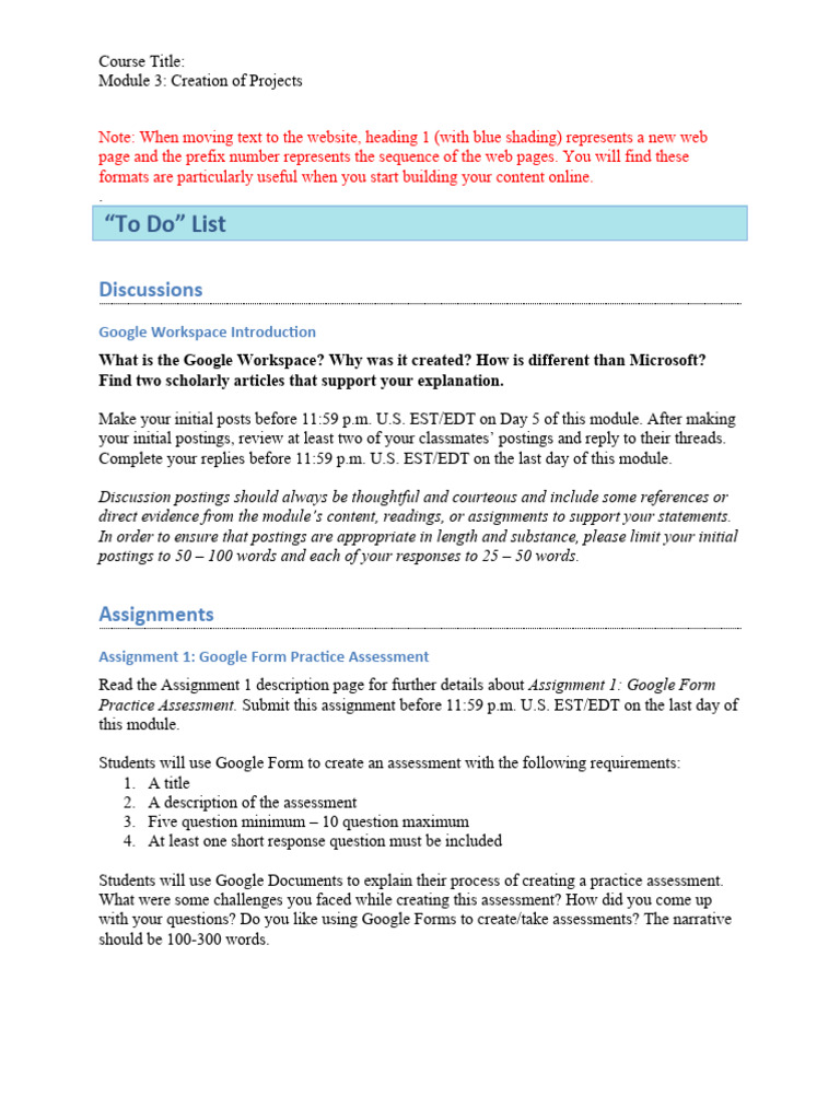 Assignment 3 Module 1 To-Do-List Branchc 5 | PDF | Rubric (Academic ...