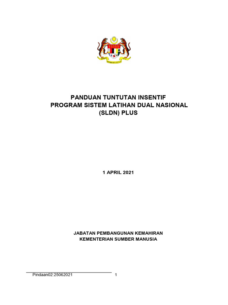 Panduan Tuntutan Insentif Program SLDN Plus - 5 July 2021-UPLOAD | PDF