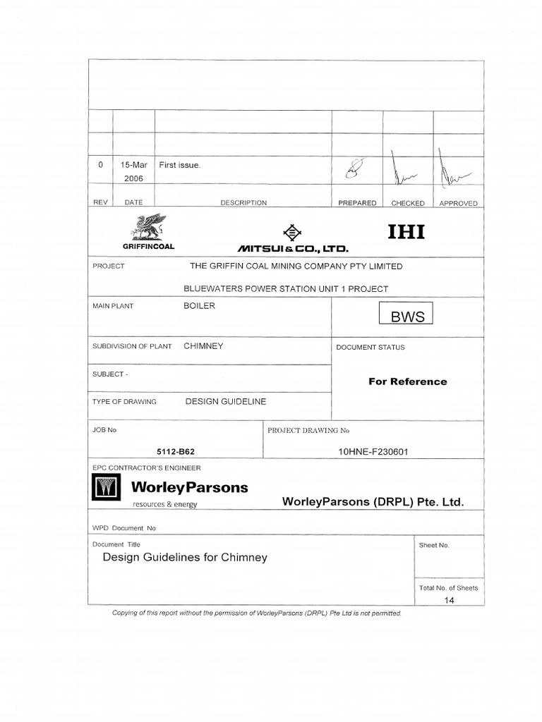 10HNE-F230601-0 Design Guidelines For Chimney | PDF