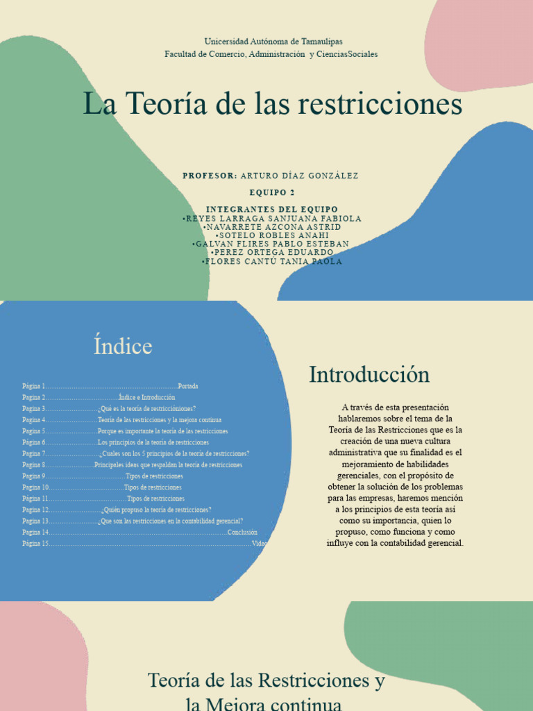 Teoria de Las Restricciones | PDF | Business | Logística