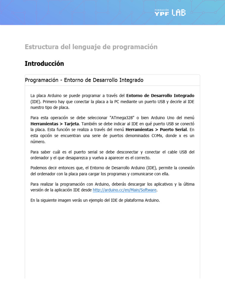 Estructura Del Lenguaje de Programación ARDUINO | PDF | Tipo de datos ... Estructura Del Lenguaje de Programación ARDUINO | PDF | Tipo de datos ...