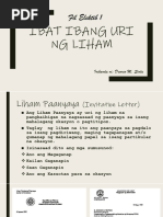 Mga Uri NG Liham | PDF