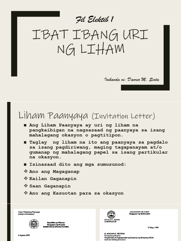 Ibat Ibang Uri NG Liham | PDF