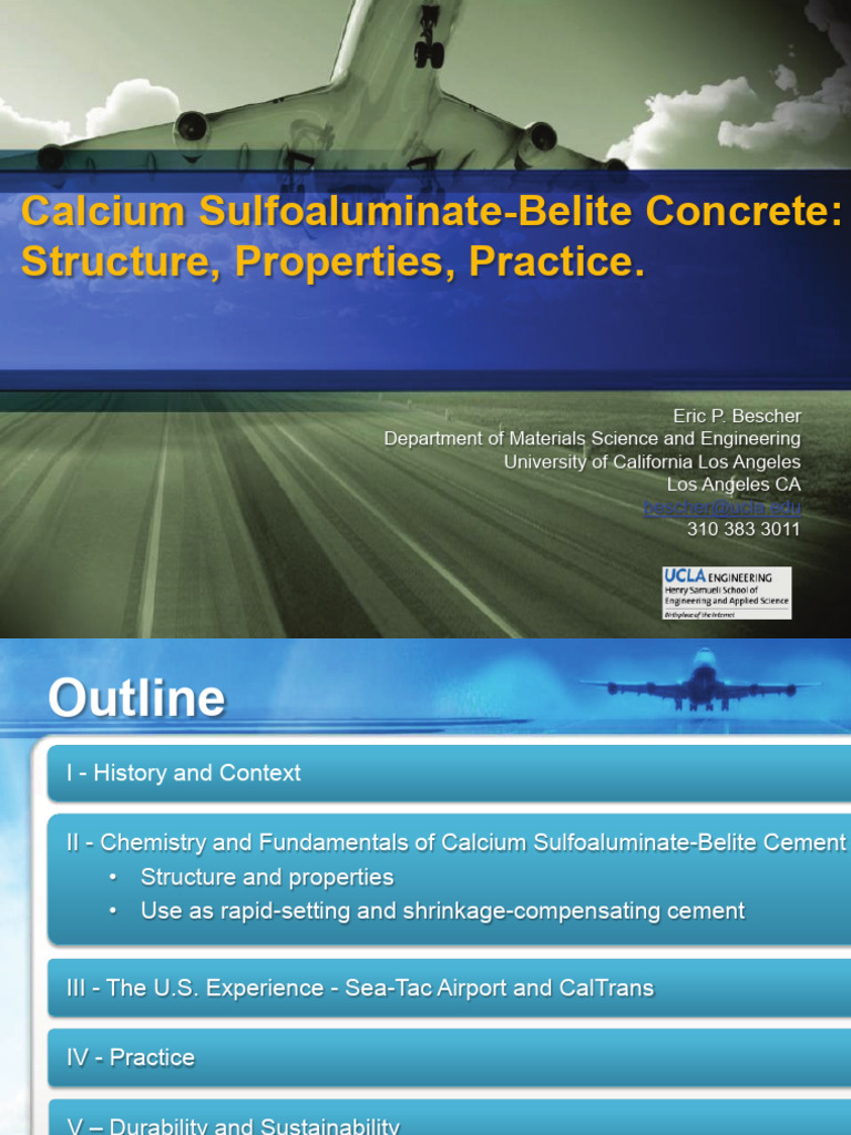 03 Wed Bescher Calcium Sulfoaluminate Belite Concrete | PDF | Concrete ...