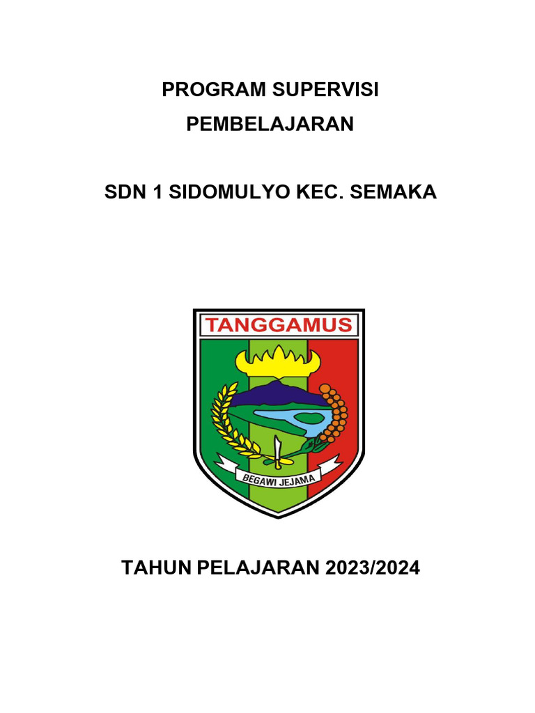 Program Supervisi Kepsek 2023 - 2024 | PDF