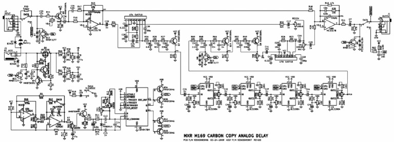 MXR Carbon Copy Schematic | PDF