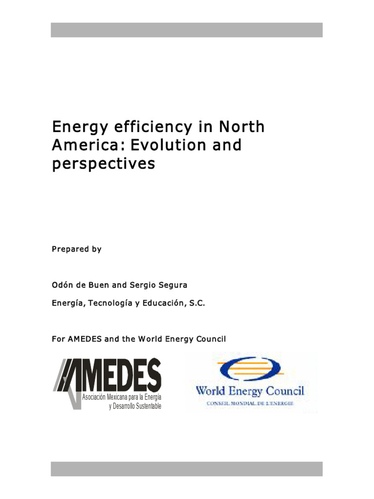 Energy Efficiency in North America | PDF | Efficient Energy Use | Energy Conservation