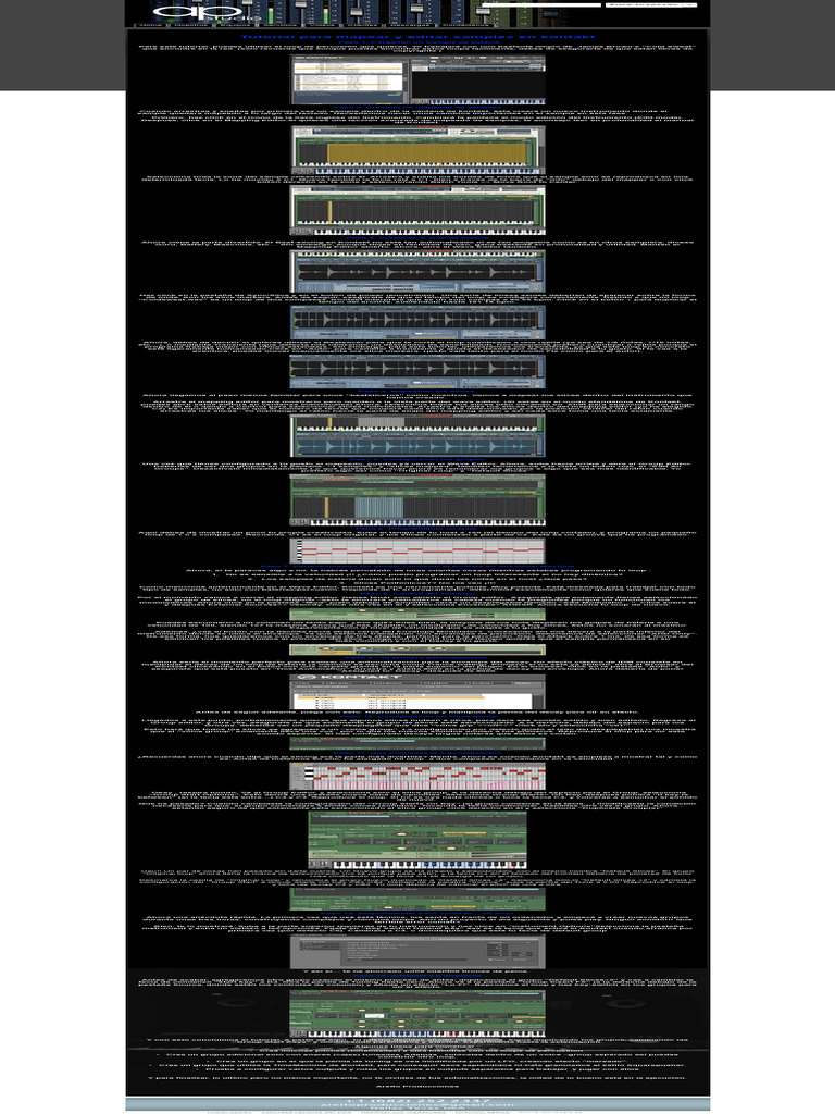 Tutorial para Mapear y Editar Samples en Kontakt | PDF | Sonido ...