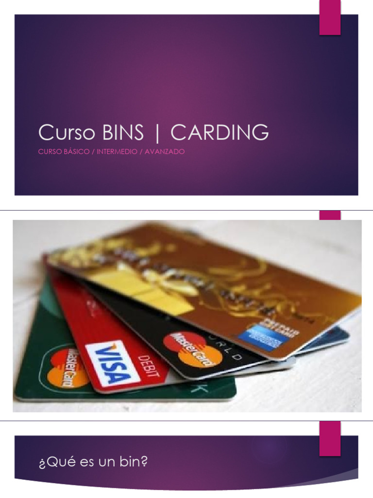 Curso Bins - Carding: Curso Básico / Intermedio / Avanzado | PDF | Red ...
