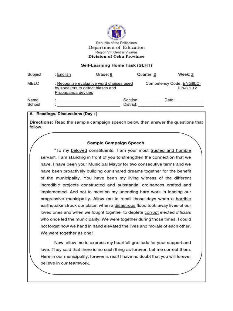 TORRALBA G6 SLHT Lesson-1 | PDF | Bias | Cognition