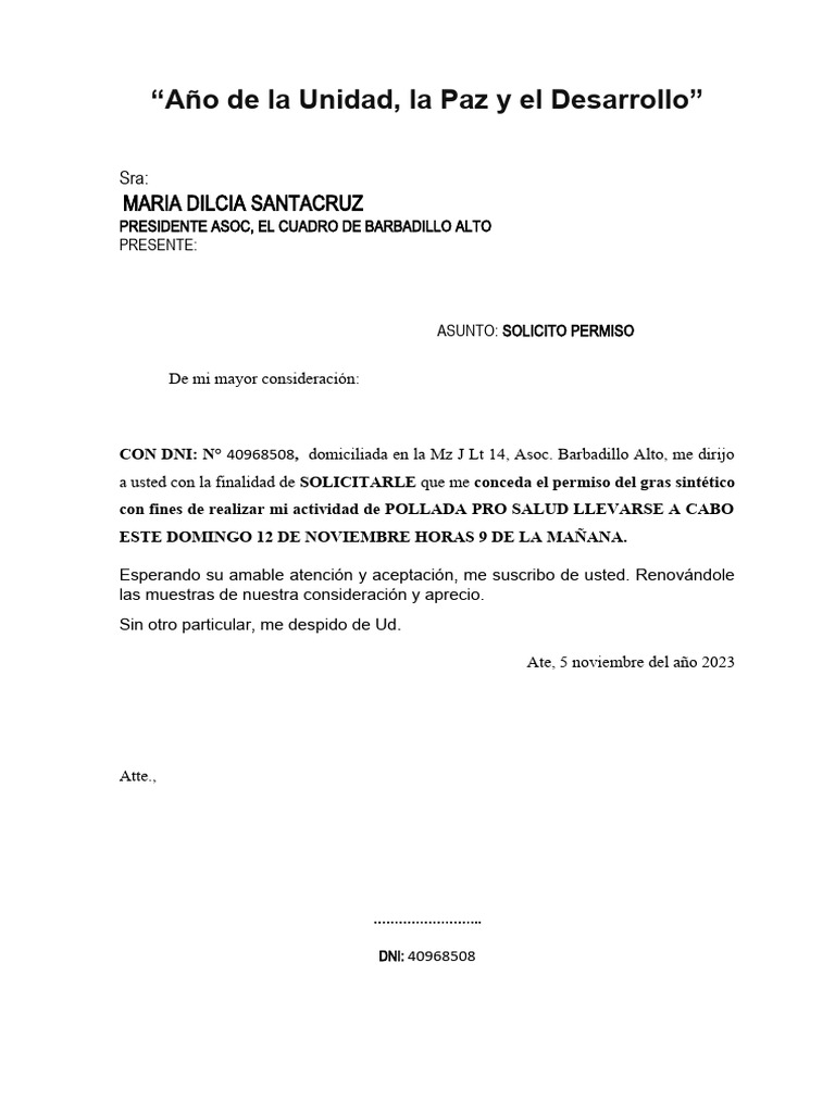 Solicitud Del Gras Sintetico | PDF Solicitud Del Gras Sintetico | PDF