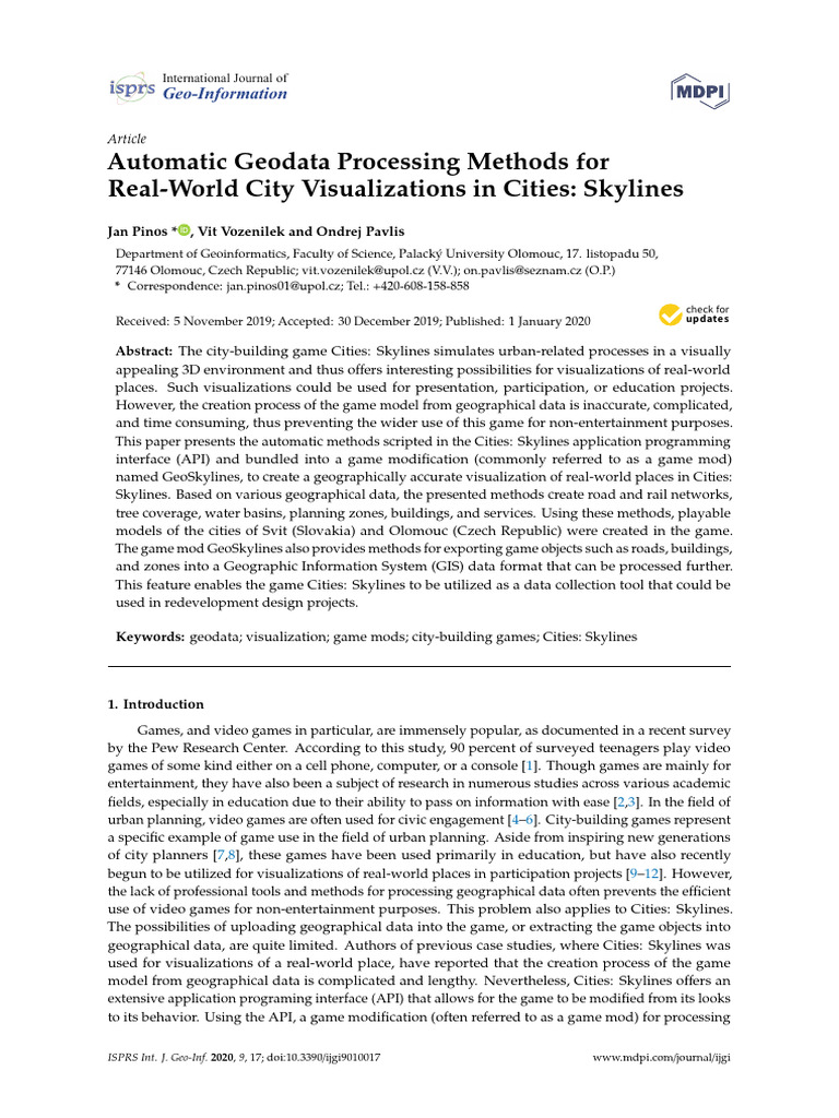 Automatic Geodata Processing Methods For Real-Worl | PDF | Comma ... Automatic Geodata Processing Methods For Real-Worl | PDF | Comma ...