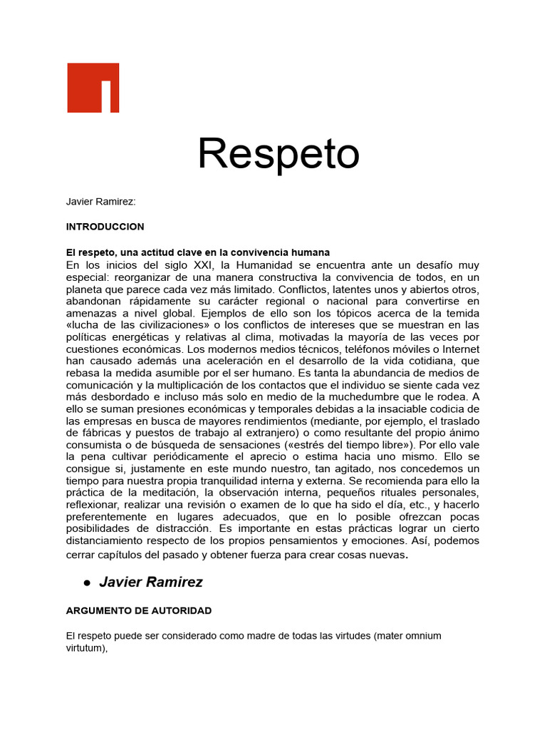 Respeto | PDF | Amor | Comprensión