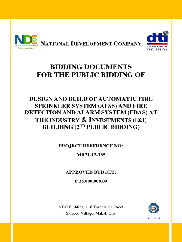 Final - Revision091522 - AFSS and FDAS For I&I - Bid Docs | PDF ...