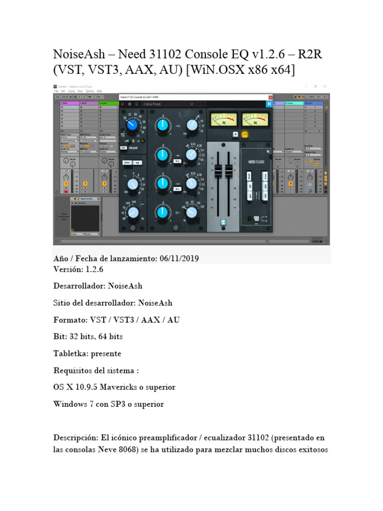NoiseAsh - Need 31102 Console EQ v1.2.6 | PDF