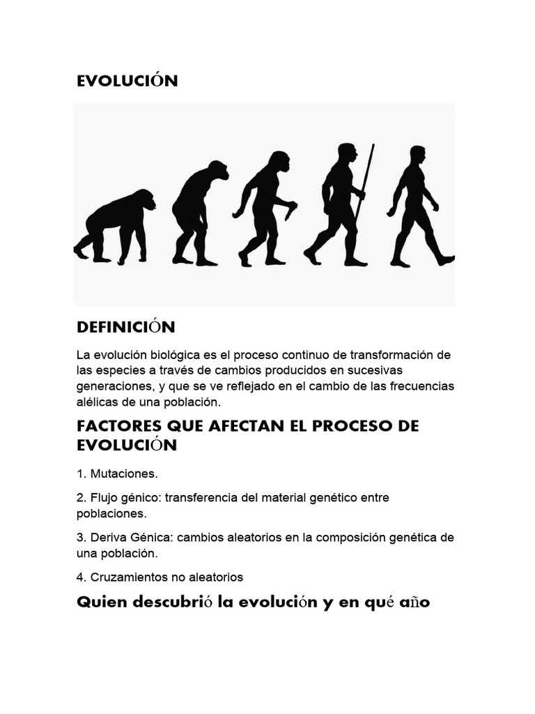 Guía Básica de la Evolución Biológica | PDF | Evolución | Seleccion natural