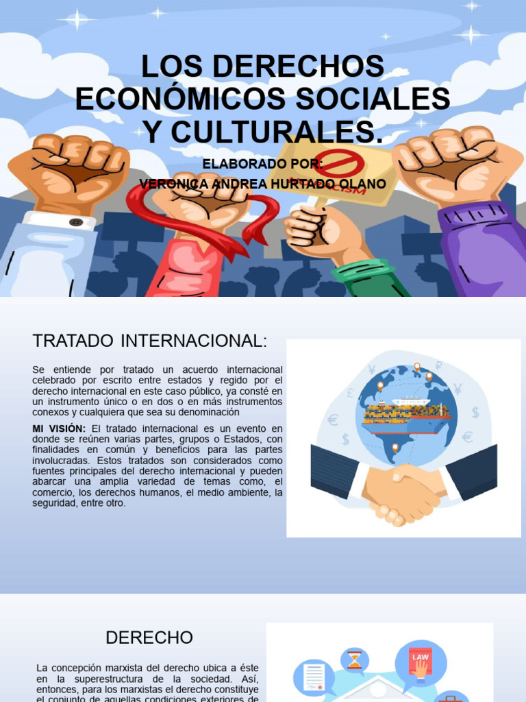 Los Derechos Económicos Sociales y Culturales | PDF | Estado (política ...