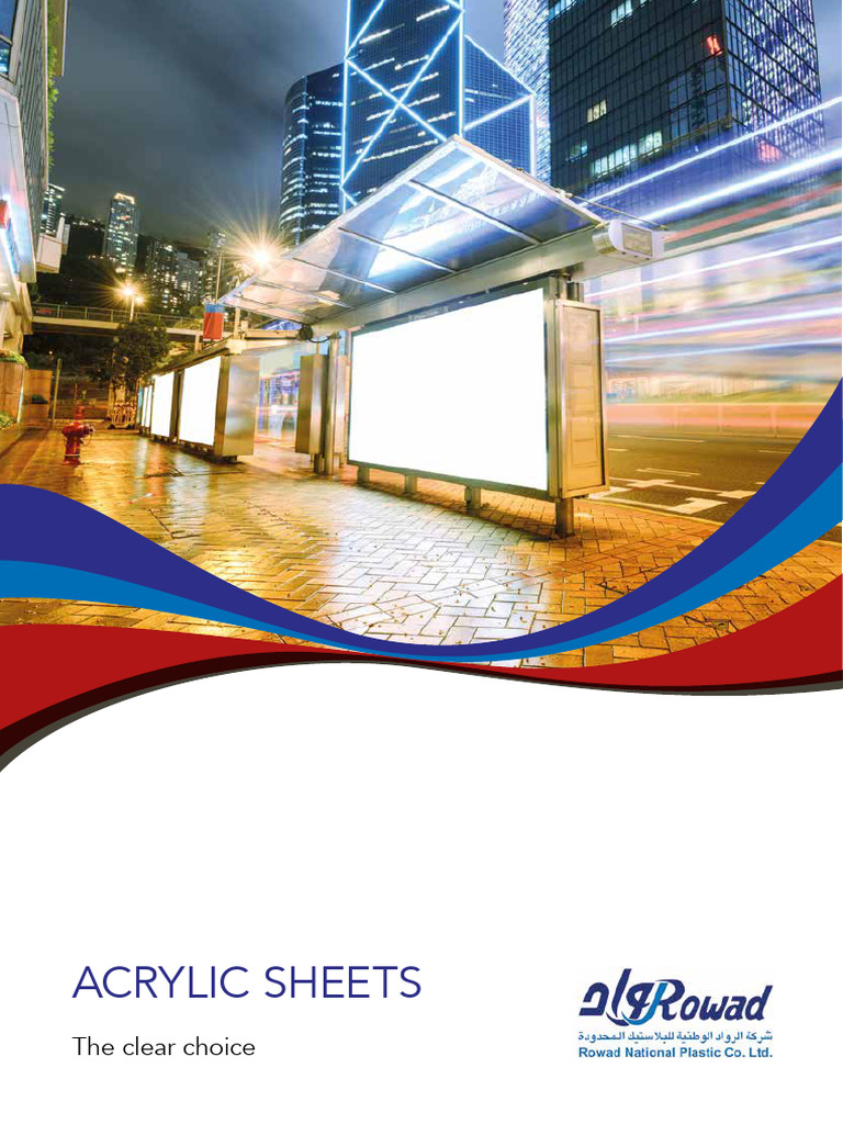 Brochure Acrylic-Sheets | PDF | Poly(Methyl Methacrylate) | Secondary Sector Of The Economy