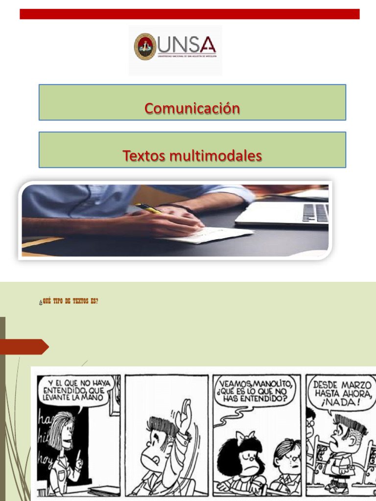 Texto Multimodal. | PDF | Comunicación | Comunicación humana