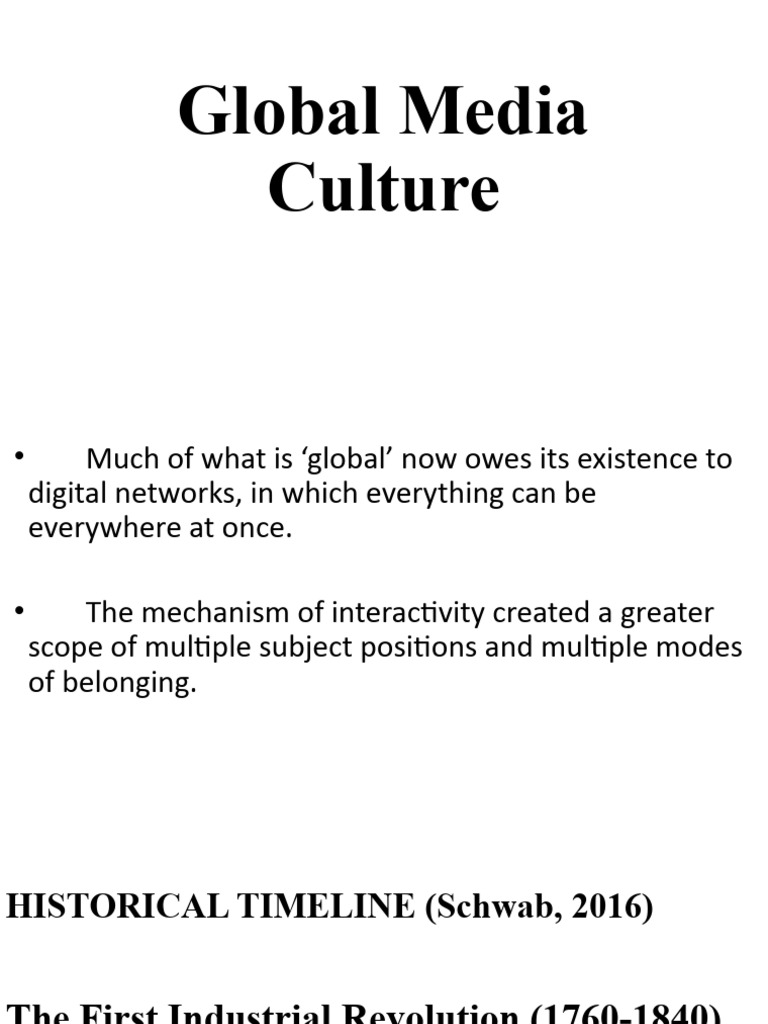 Global Media Culture Final | PDF | Computing | Globalization
