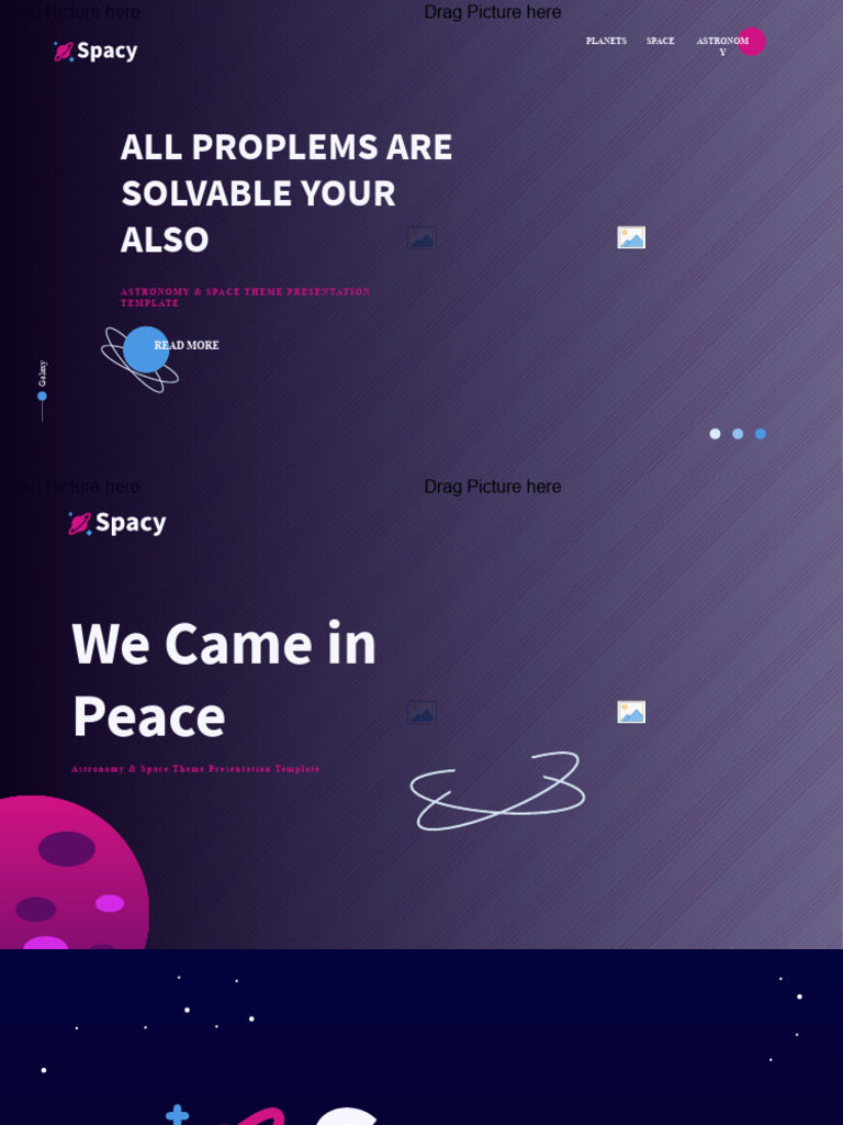 Spacy - Astronomy & Space Theme | PDF | Planets | Planets In Astrology