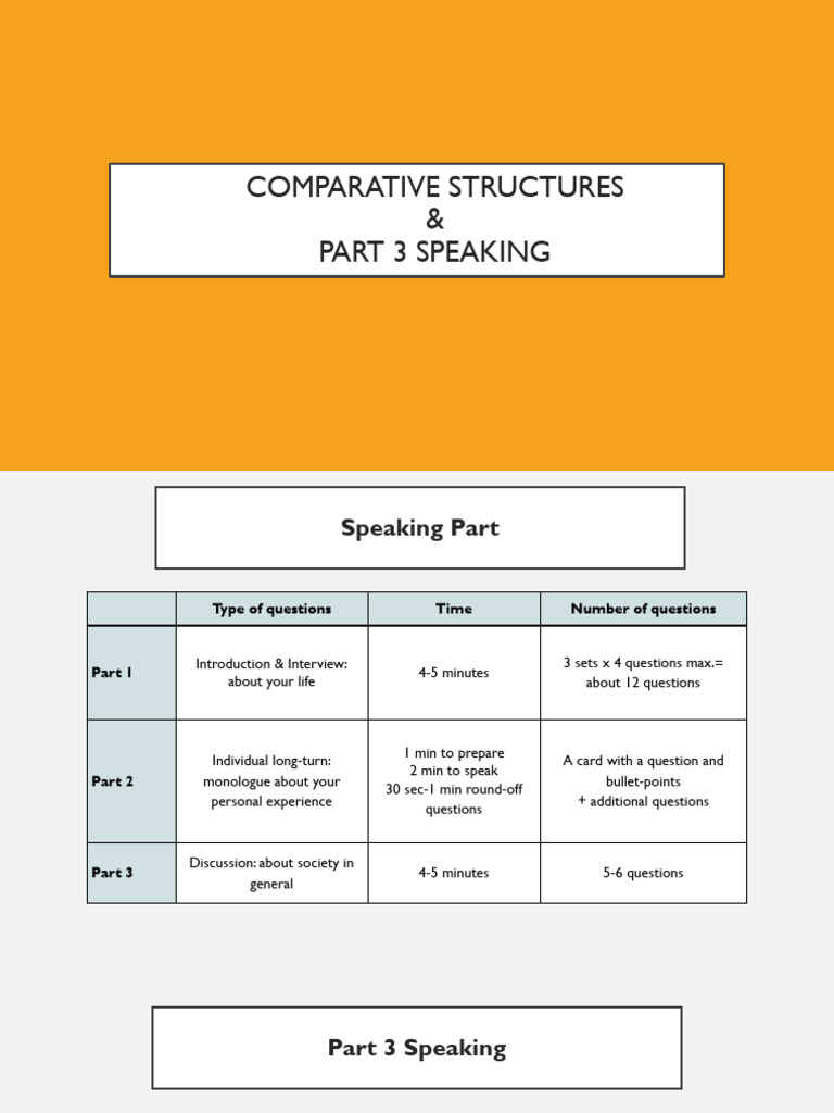 Comparative Structures - Part 3 | Download Free PDF | Communication | Adjective
