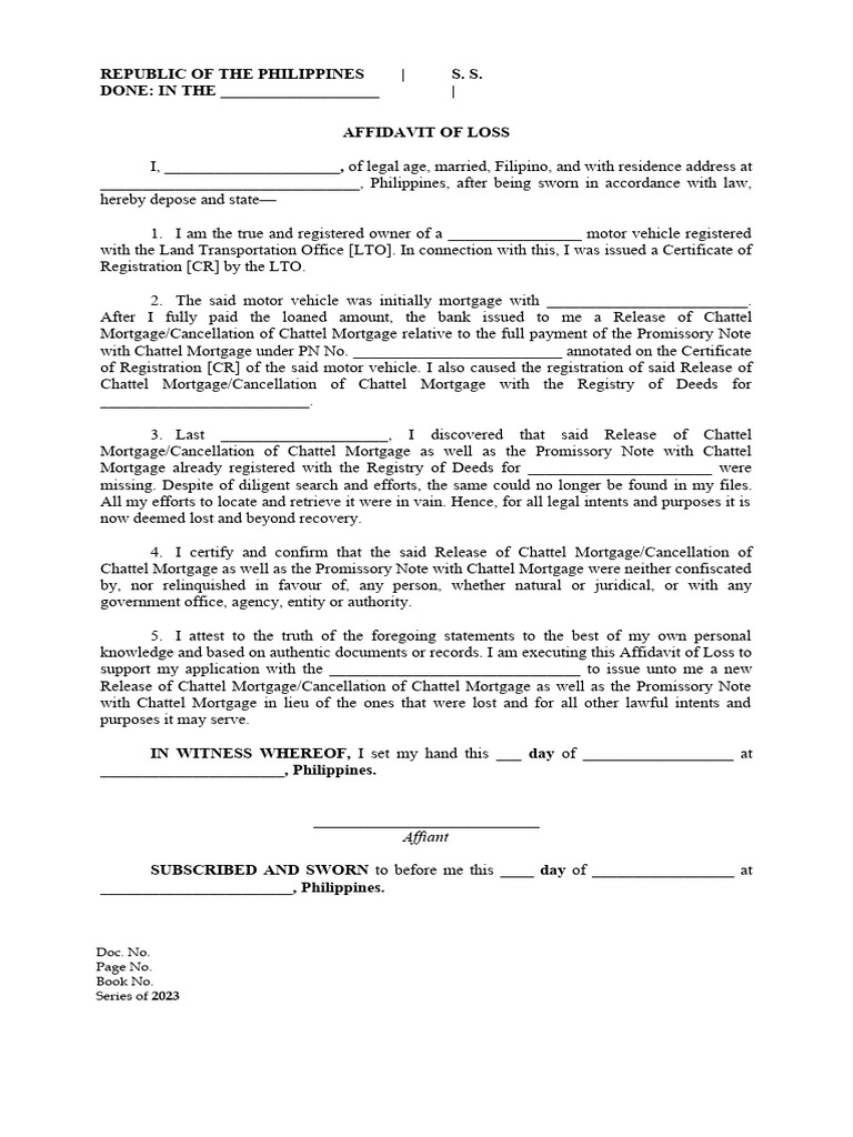 affidavit-of-loss-chattel-and-release-of-mortgage-pdf-affidavit