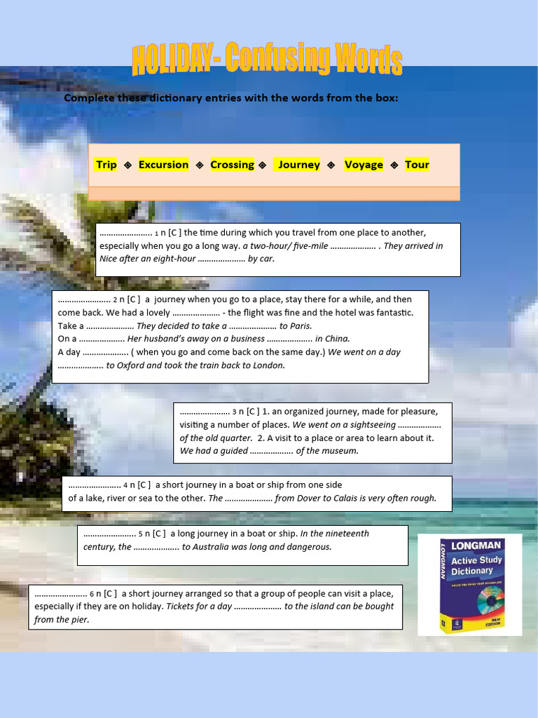 Holiday Confusing Words Activities Promoting Classroom Dynamics Group ...