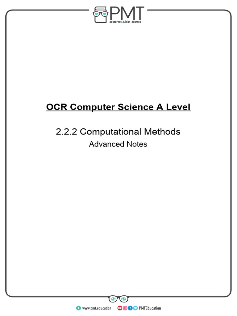2.2.2. Computational Methods | Download Free PDF | Heuristic | Systems Science