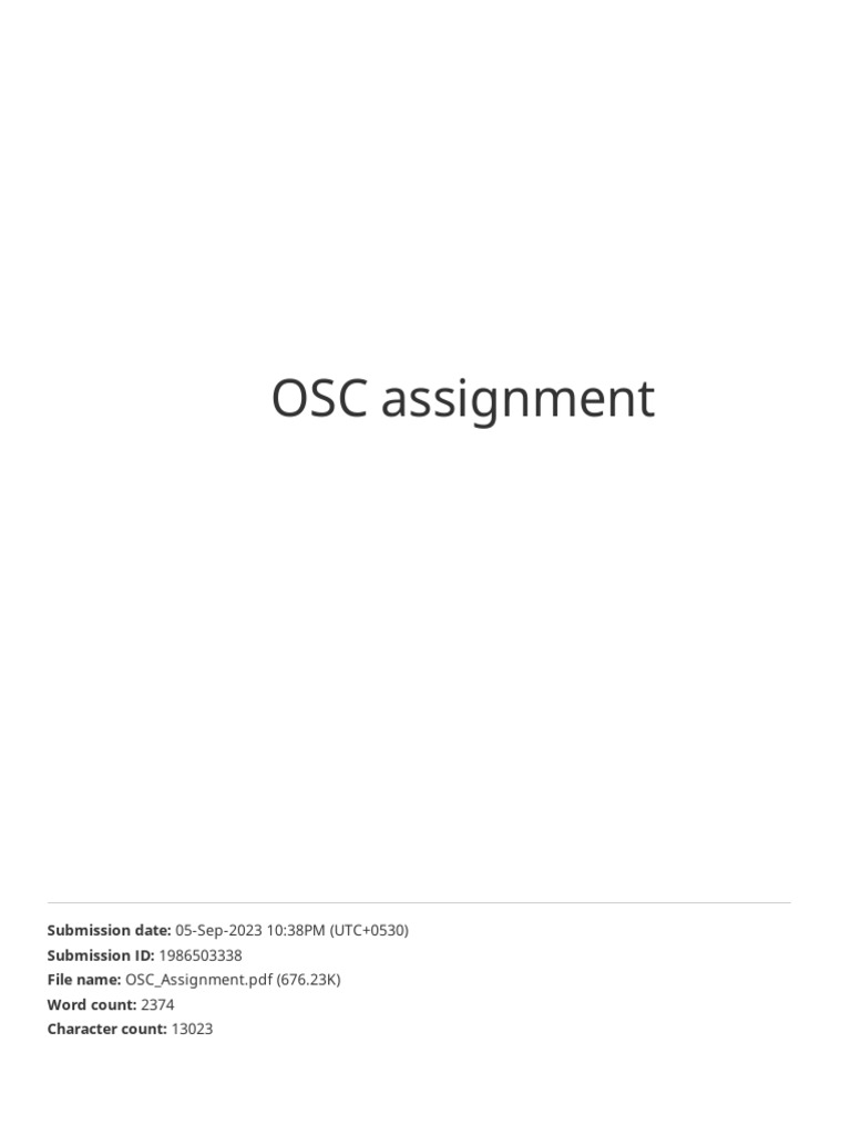 OSC Assignment Group3 | PDF
