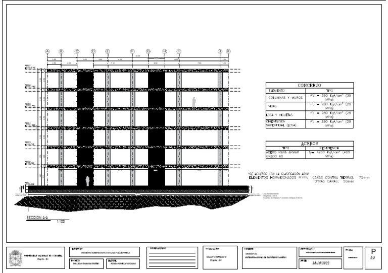 CIMENTACION SUPERFICIAL-planos - Losa de Cimentacion-Layout2 | PDF