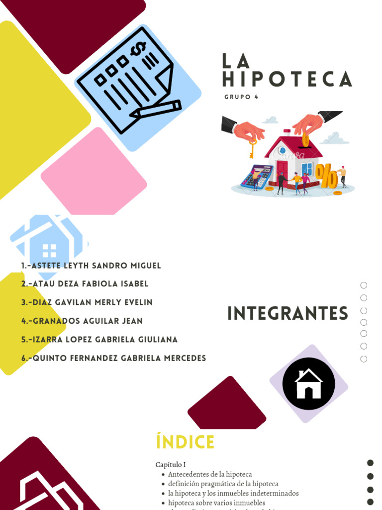La Hipoteca | PDF | Ley de hipotecas | Pagos