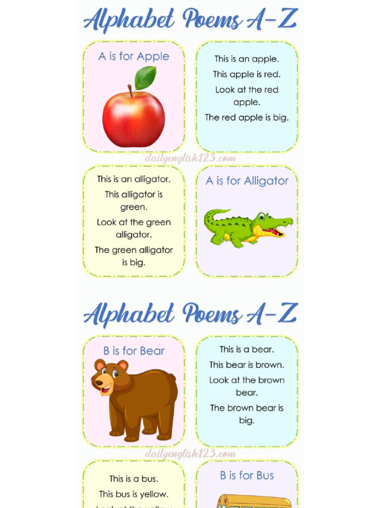 Alphabet Poems | PDF
